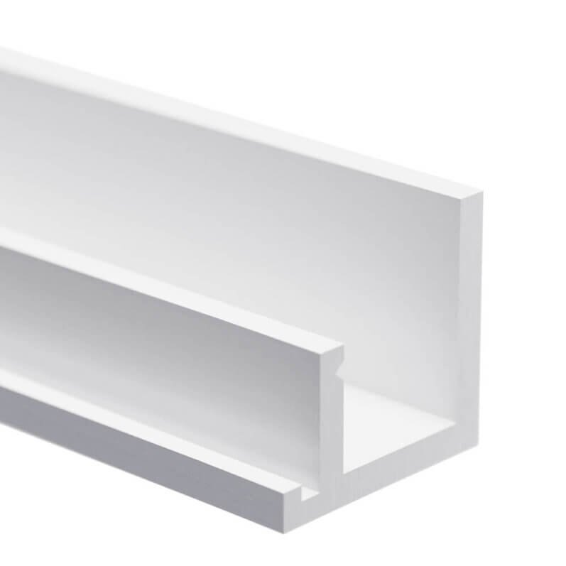 Kit verrière atelier 5 carreaux en aluminium - Blanc