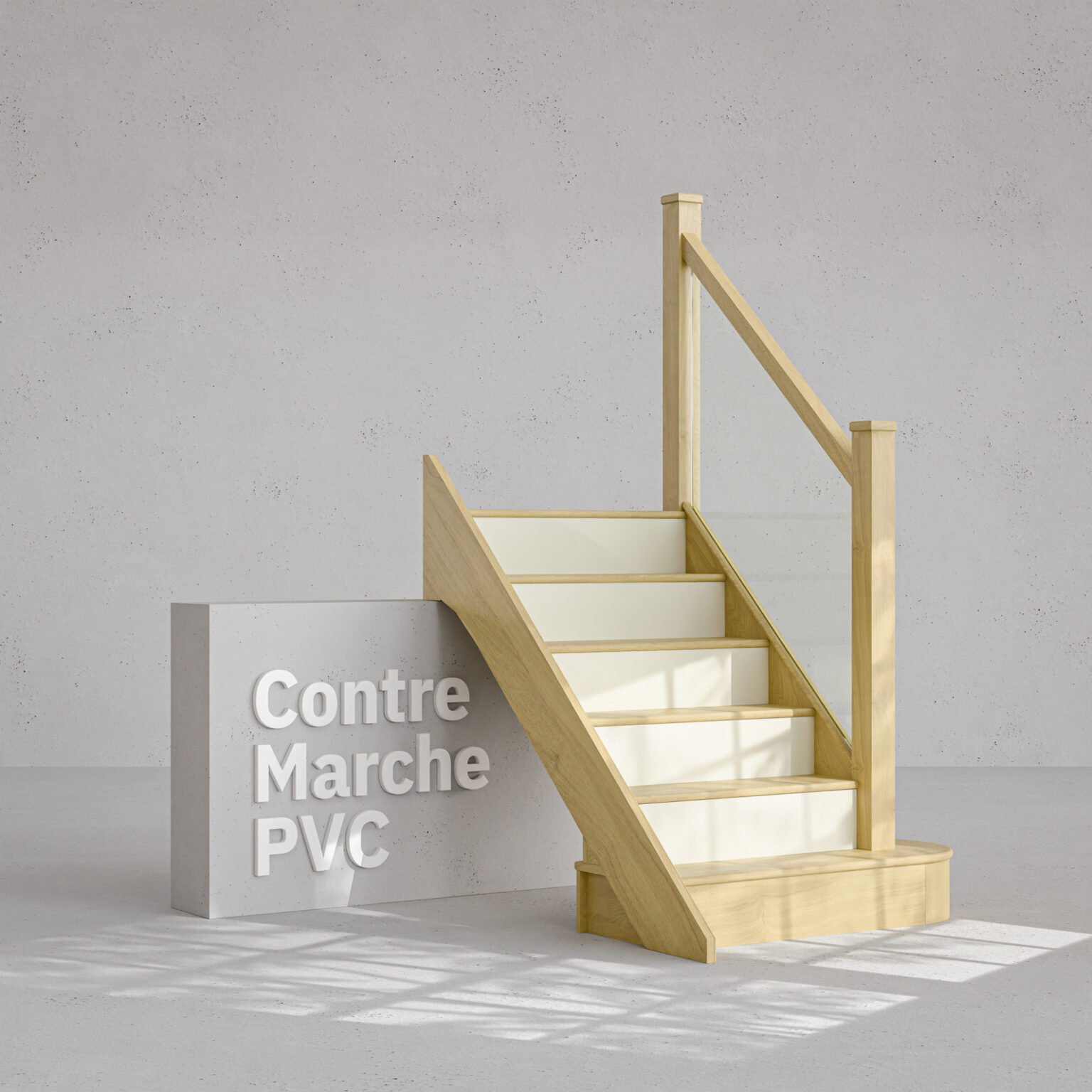 Contremarche escalier PVC - Graphite | Mon Marché Déco